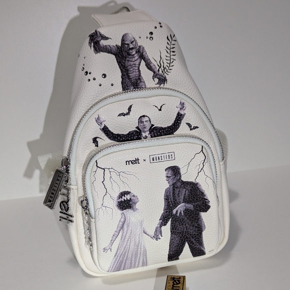 Melt Cosmetics | Bags | Melt X Universal Monsters White Backpack | Poshmark